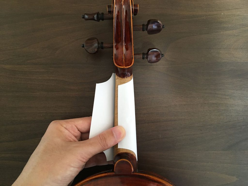 バイオリン音階練習用指板ガイド(指板シール)の作り方 クラブ活動(バイオリン) 相楽製作所